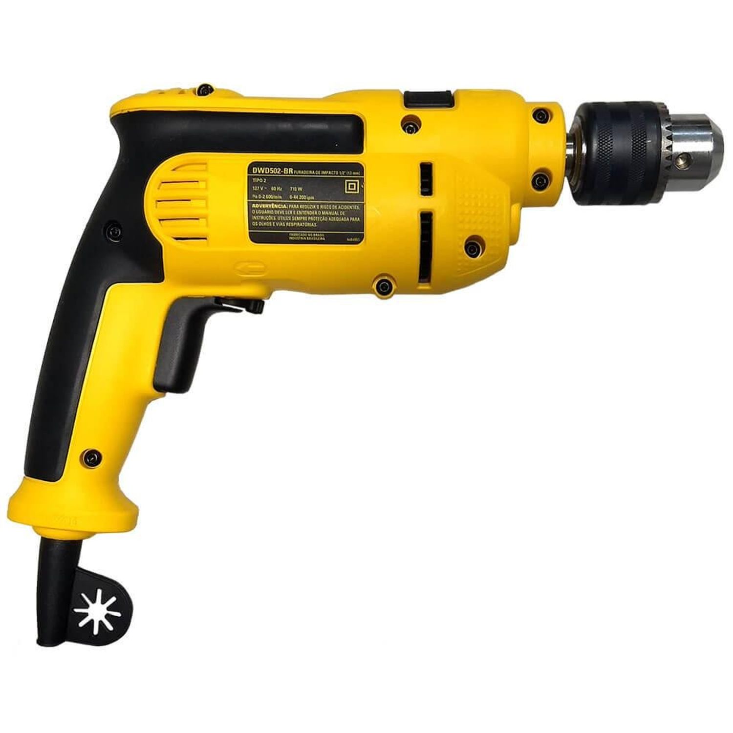 FURADEIRA DE IMPACTO 1/2" DWD502-B2 650W 220V DEWALT | Casa do ...